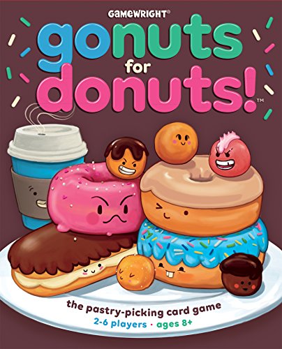 Gamewright - Go Nuts for Donuts - The Pastry-Picking Card Game, 96 months to 156 months