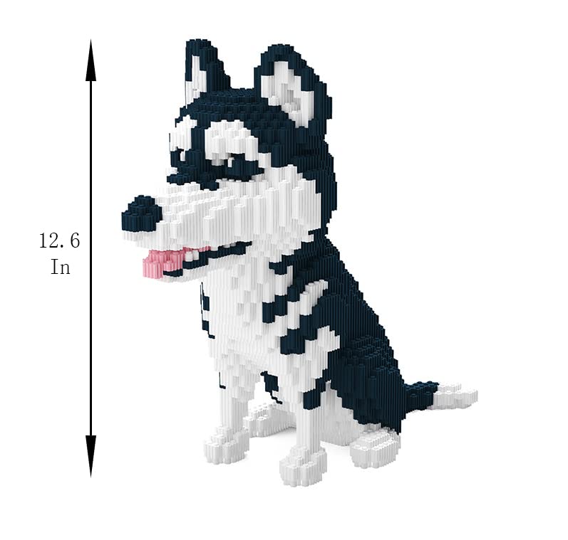 BDYDT Dog Husky Micro Building Blocks Set(2524PCS) Gift for Adults and Kids