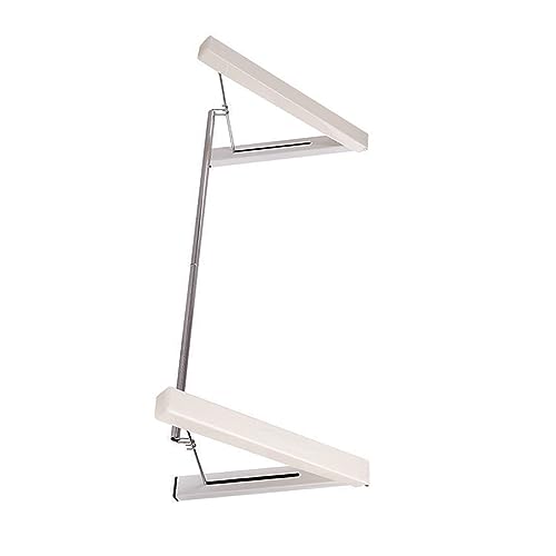 FECAMOS Laundry Hanger, Clothes Drying Rack White Rugged Punch Free Installation Folding Space Saving for Office (1Pcs)