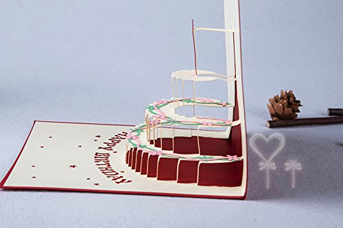 Happy Birthday Cake Pop Up Greeting Card
