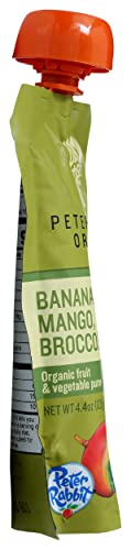Peter Rabbit Organics Baby Kale Broccoli Mango, 4.40 oz- Packaging may vary