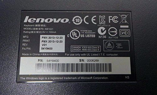 Genuine 54Y9400 45J4888 IBM Lenovo Black Preferred Pro USB Wired Computer Work Office Home Keyboard and Mouse Set Kit Compatible Keyboard Part Numbers: 41A5289, SK-8825, 54Y9400, KB1021 Compatible Mouse Part Numbers: 45J4888, 25011476, 45J4889, M-U0025-O
