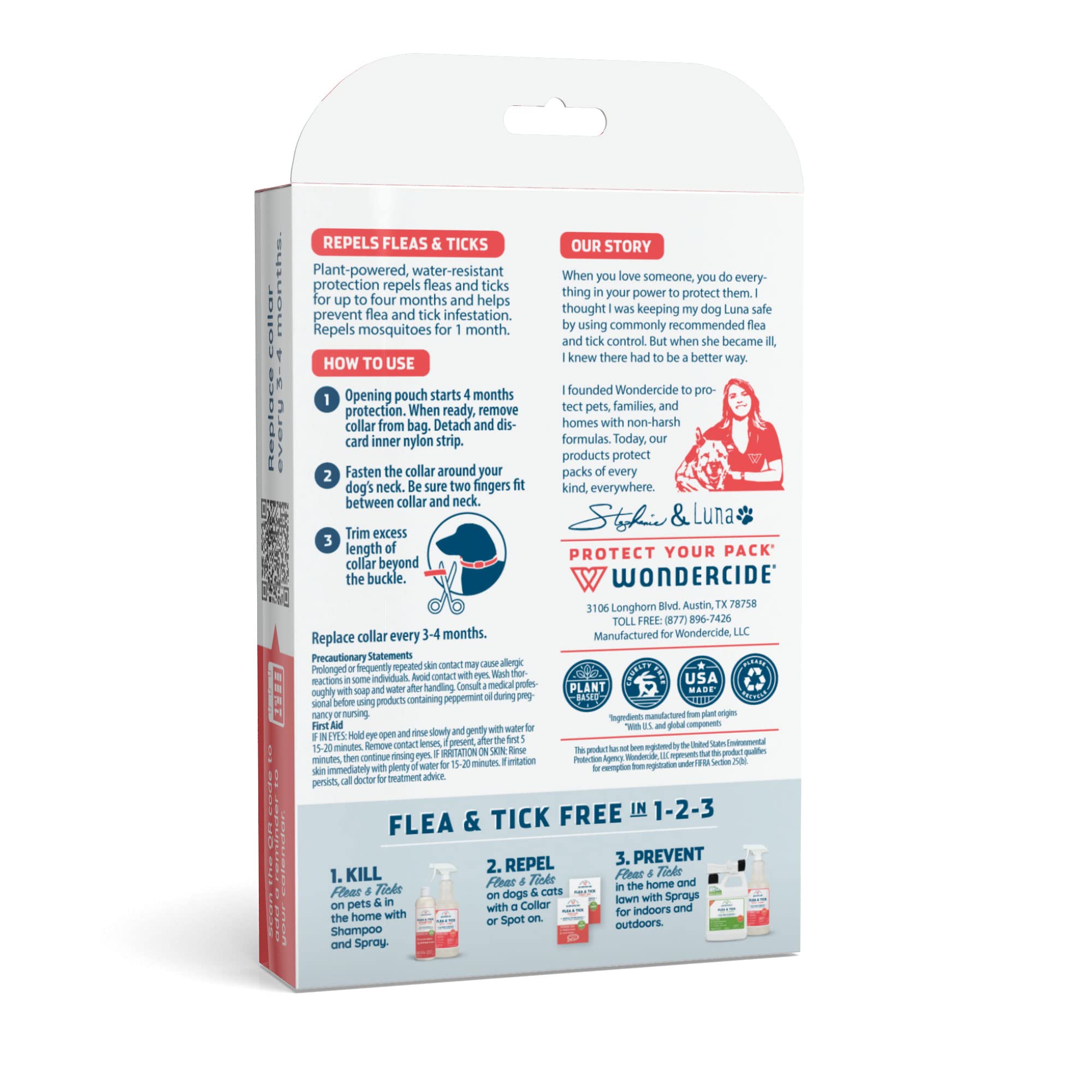 Wondercide Dog Collar - Flea, Tick, and Mosquito Repellent, Prevention for Dogs - with Natural Essential Oils - Pet and Family Safe - Up to 4 Months Protection