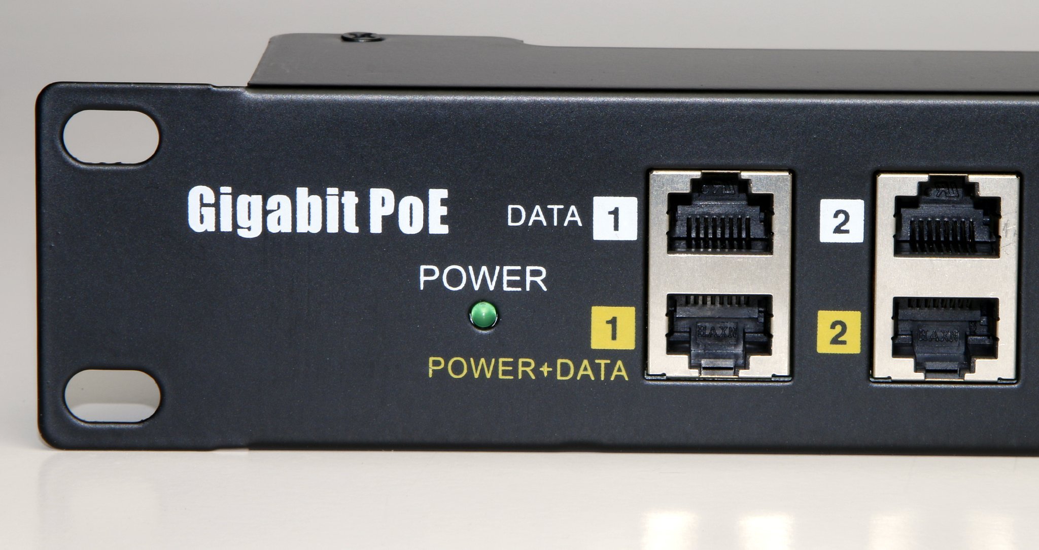 PoE Texas 12 Port Gigabit PoE Injector with 48 Volt 60 Watt Power Supply for 802.3af/at Devices