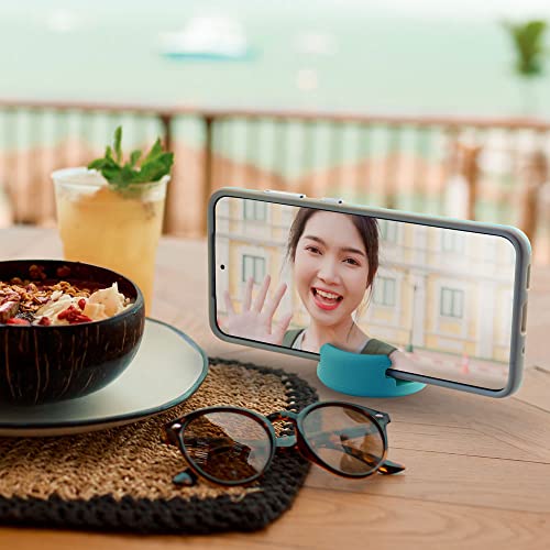 GoDonut Mini Phone Stand - Portable Mount Accessory for Travel, Nightstand or Desk- Compatible with Tablet, iPhone & Most Smartphones - Black