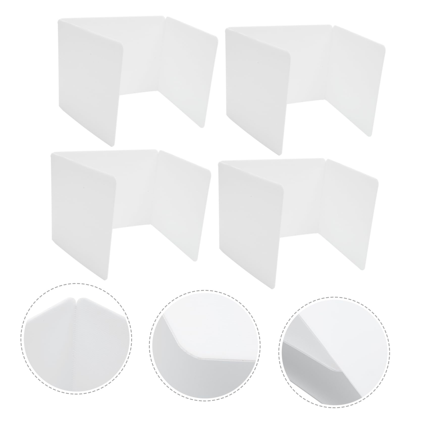 Amosfun 2pcs Portable Office Desk Desktop File Holder Desk Dividers Divide Board for Desk Protective Privacy Sneeze Guard Panel Desktop Classroom Dividers Plastic Screen Student Partition