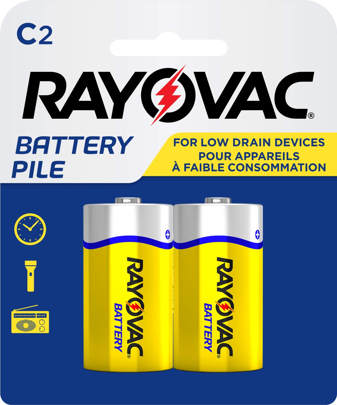 Rayovac Heavy C Duty Batteries, 4C-2BD, 2-Pack