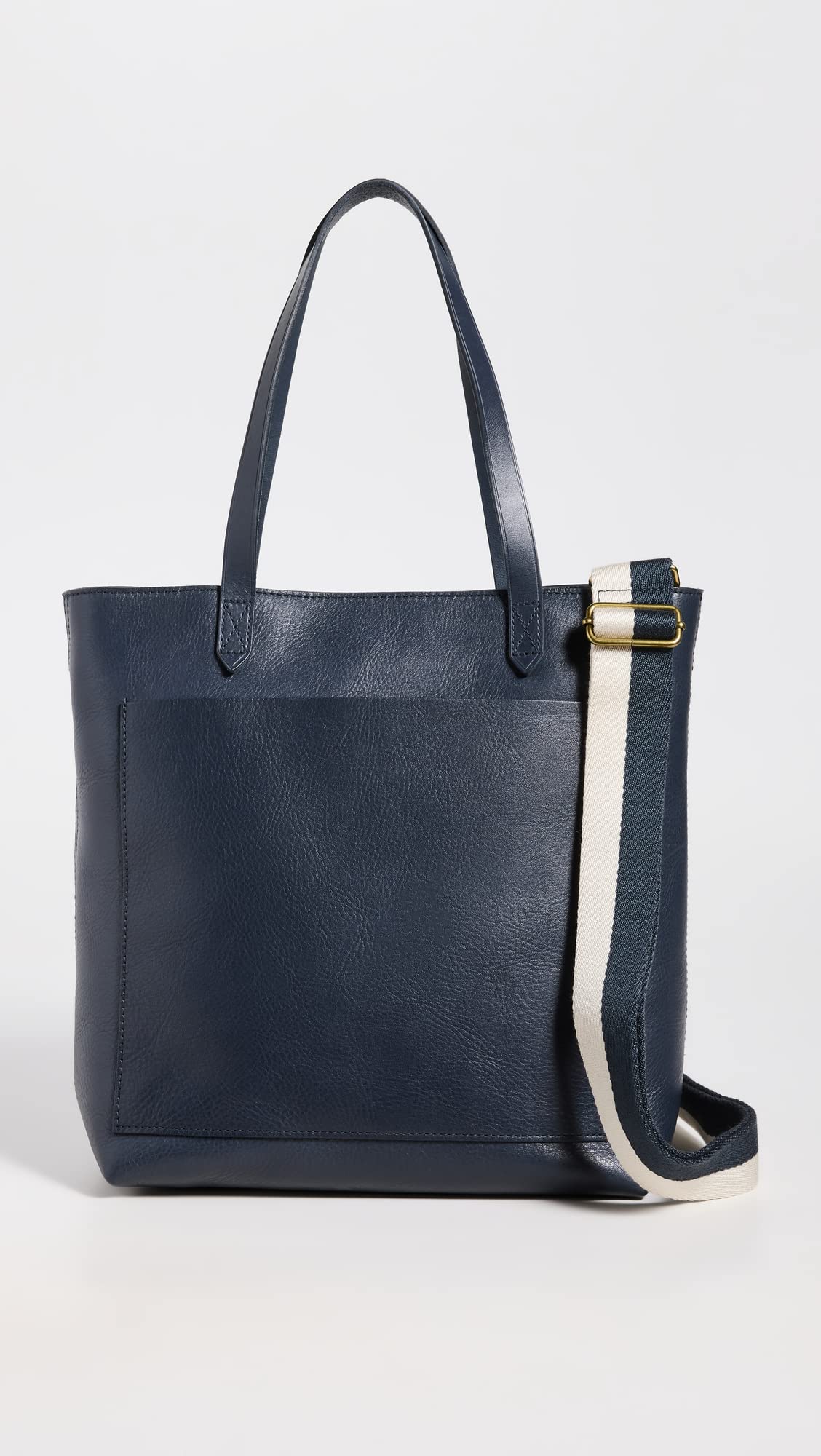 Madewell Women's The Zip-Top Medium Transport Tote, Dark Baltic, Blue, One Size