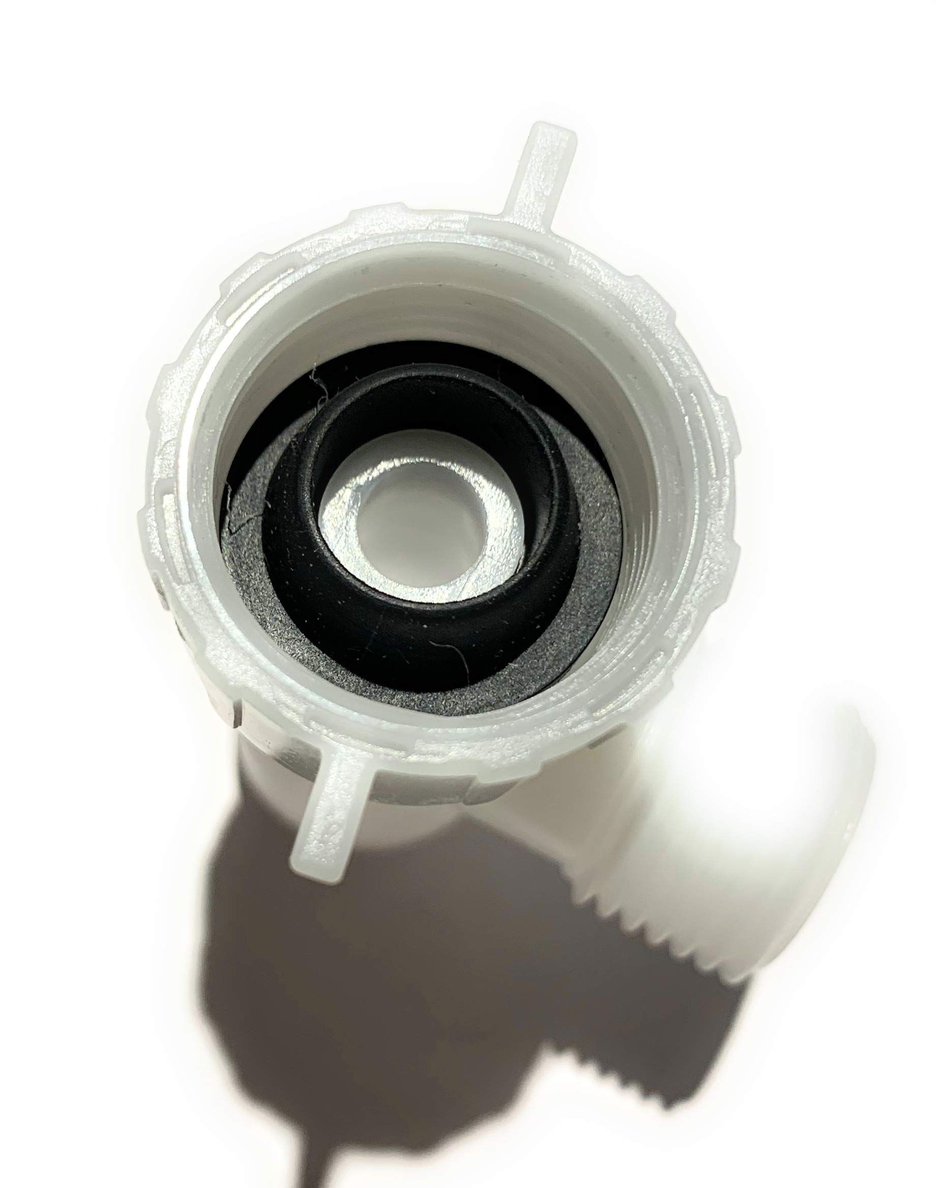 Plastic 7/8"(15/16") x 7/8"(15/16") x 1/2" T adapter connector for Bidet, toilet with Rubber Washer US Specification