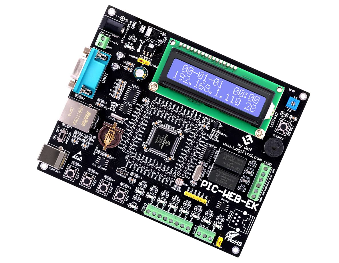 PIC Ethernet Development Board PIC-Web-EK for PIC18F97J60 Web Server Controller