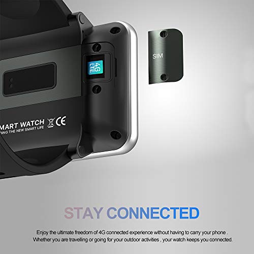 Docooler DM100 4G Smart Watch Sports WiFi GPS BT Smartwatch 2.86 Inch Touch Screen 16GB/32GB Music Player Phone Call 5MP Camera IP67 Waterproof Multifunction