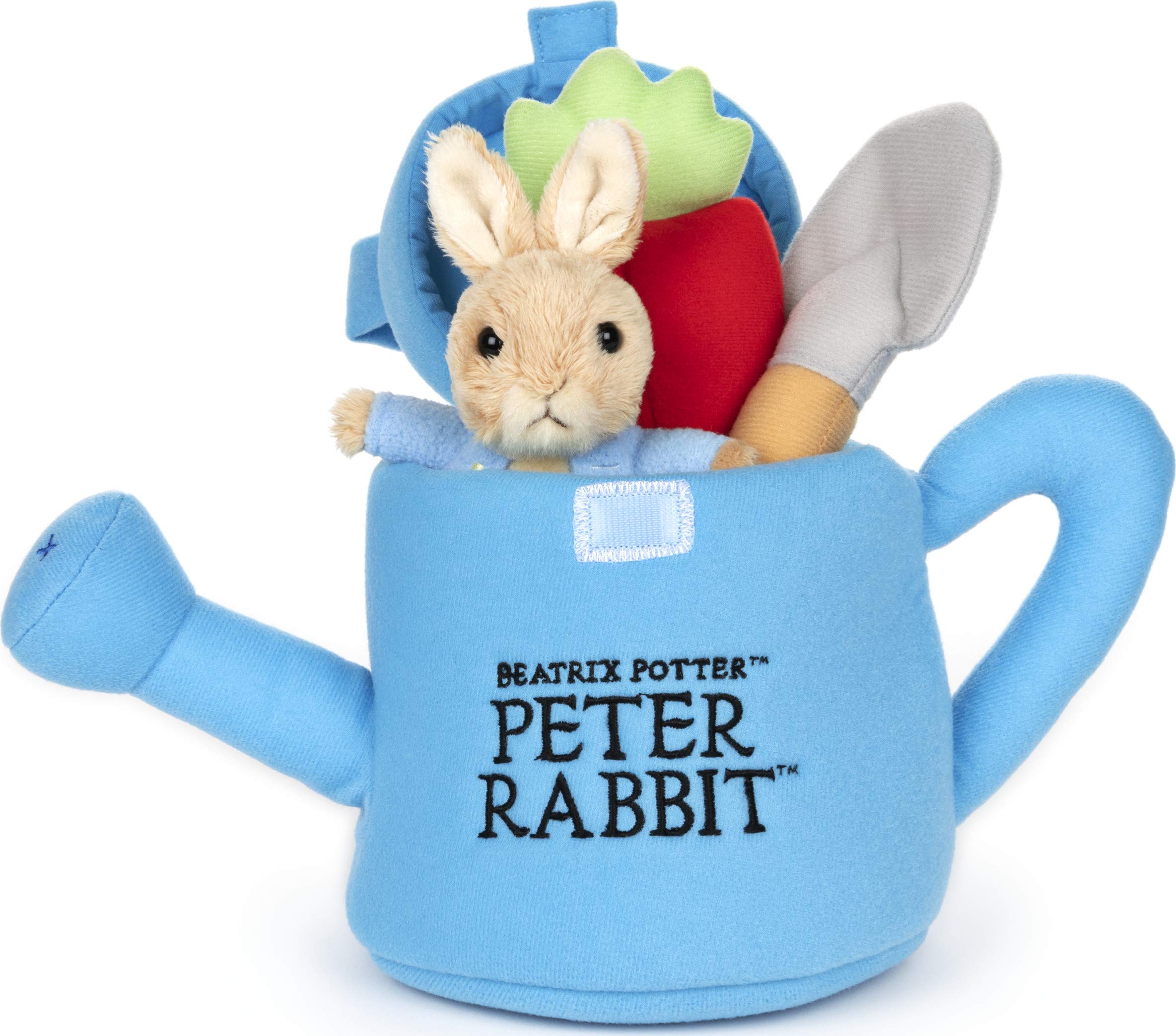 Gund Beatrix Potter Peter Rabbit Easter Basket Plush Playset, 5 Pieces, 6"