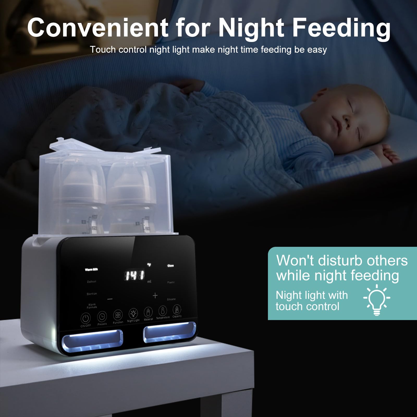 Baby Bottle Warmer, Baby Food Heater，for Breastm