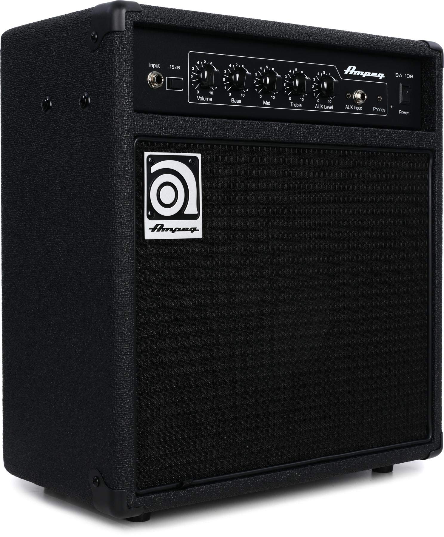 Ampeg BA-108v2 20-watt Bass Combo Amplifier, Black