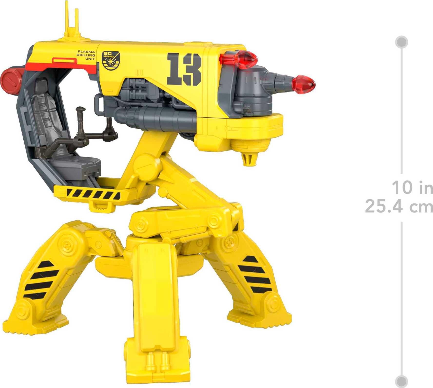 Mattel Disney and Pixar Lightyear Plasma Drill Vehicle, Expandable with Swappable Blaster & 3 Projectiles, Collectible Toy Inspired by the Movie