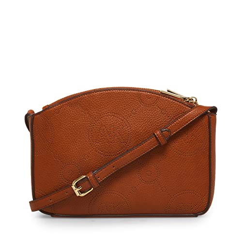 Anne Klein perf Ring Logo Triple Compartment Crossbody, Ginger Biscuit/Ginger Biscuit