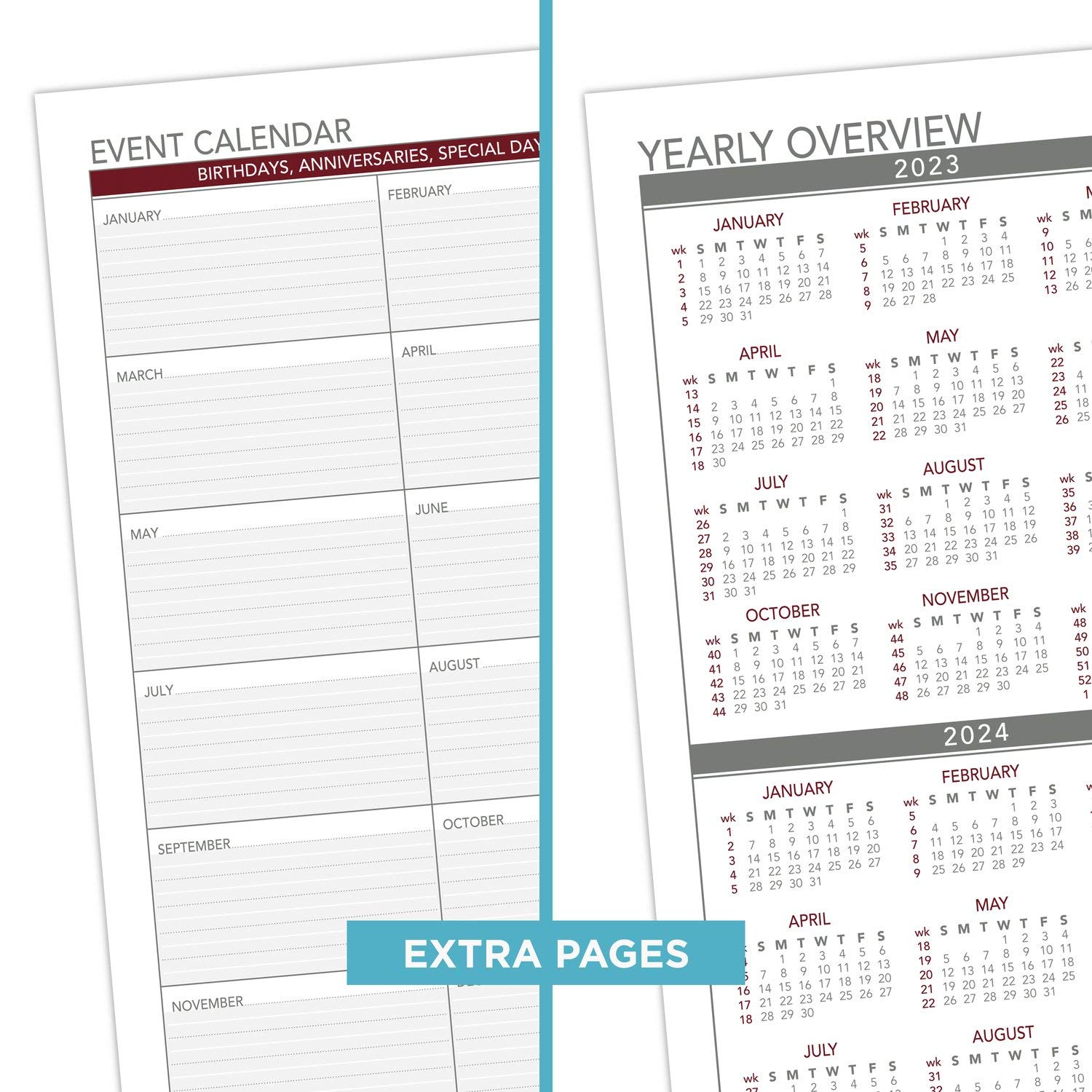 AT-A-GLANCE 2022 Daily Planner Refill by AT-A-GLANCE, 3-3/4" x 6-3/4", Size 3, Portable Size, One Page Per Day, Loose-Leaf (063-125Y)