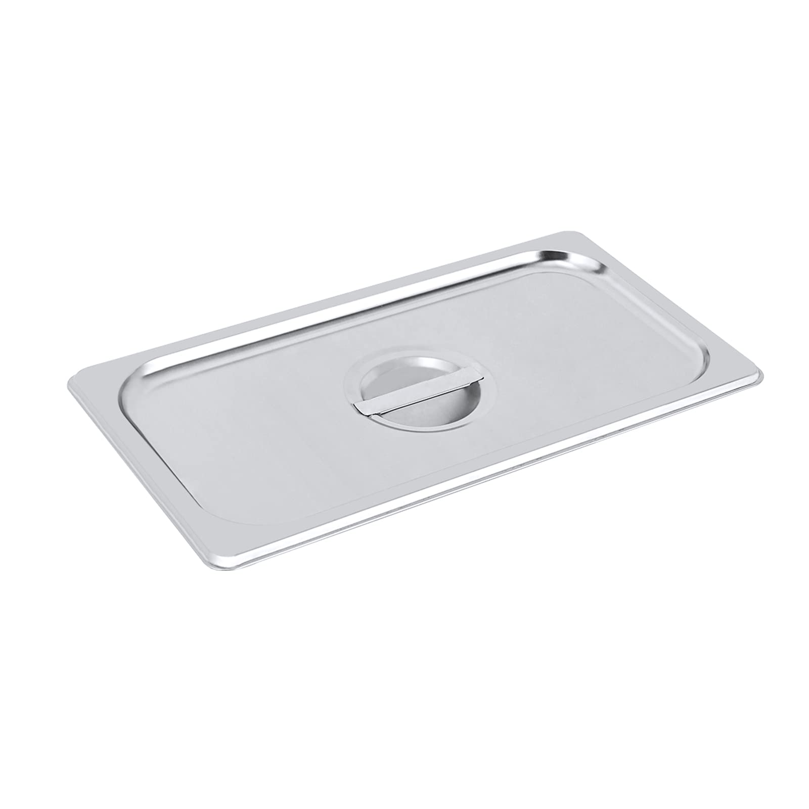Leblett 4 Pack Stainless Steam Hotel Pans with Lids,1/3 Size x 6" Deep,0.35cm Thick,Anti Jam Steam Table Pan Catering Storage Metal Food Pan