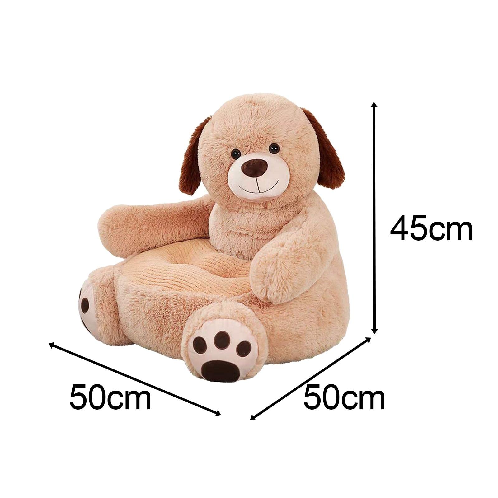 MagiDeal Kids Plush Cartoons Small Sofa Chair for Reading, Relaxing and Snuggling Nurseries Decoration Learning Sitting Multiple Purposes Comfortable, Dog