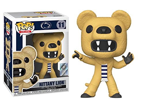 POP College Mascots: Penn State Nittany Lion Funko Pop Vinyl Figure Bundled with Multicolored 3.75 inches