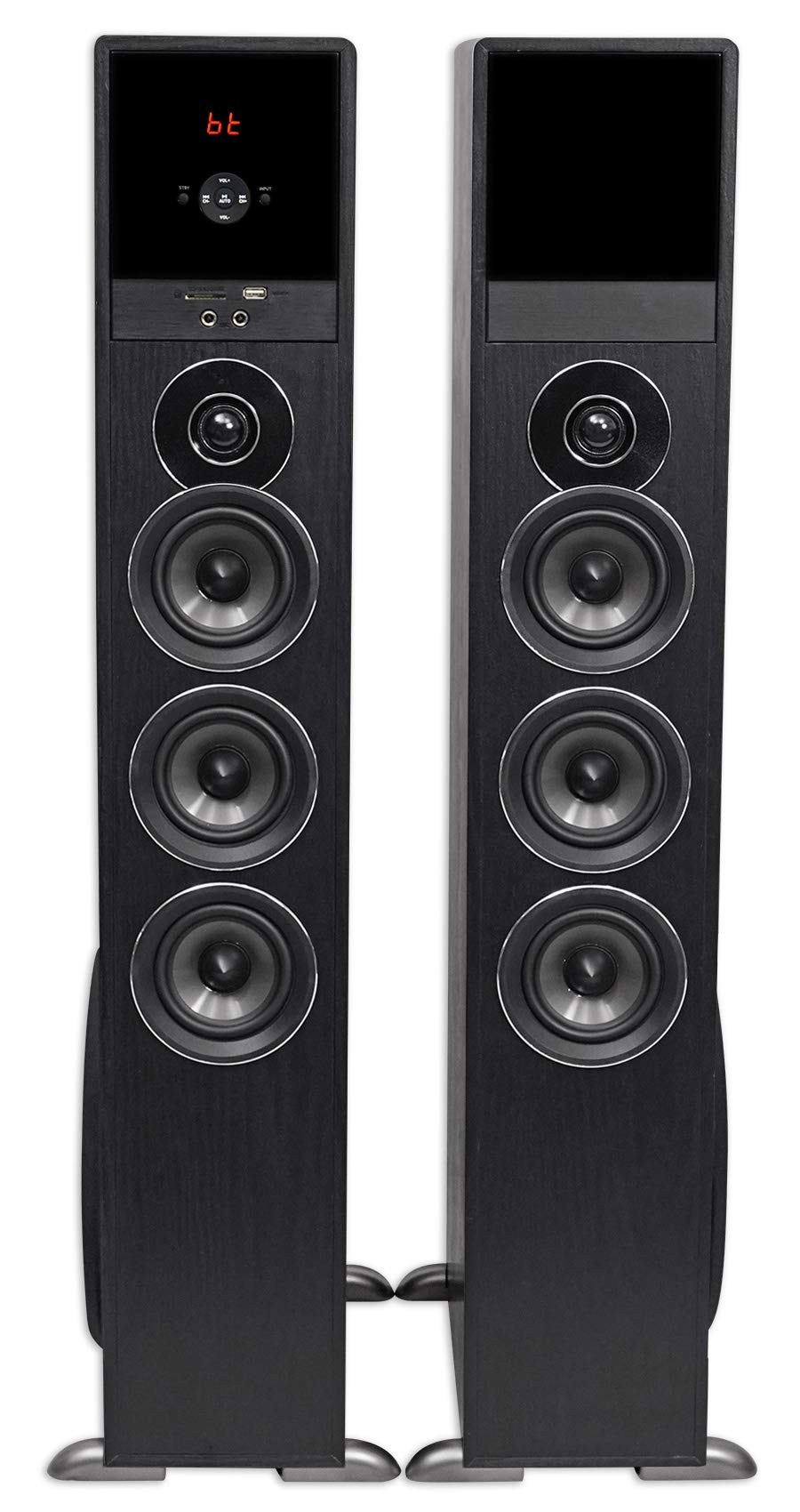 Rockville TM150B Black Home Theater System Tower Speakers 10" Sub/Bluetooth/USB