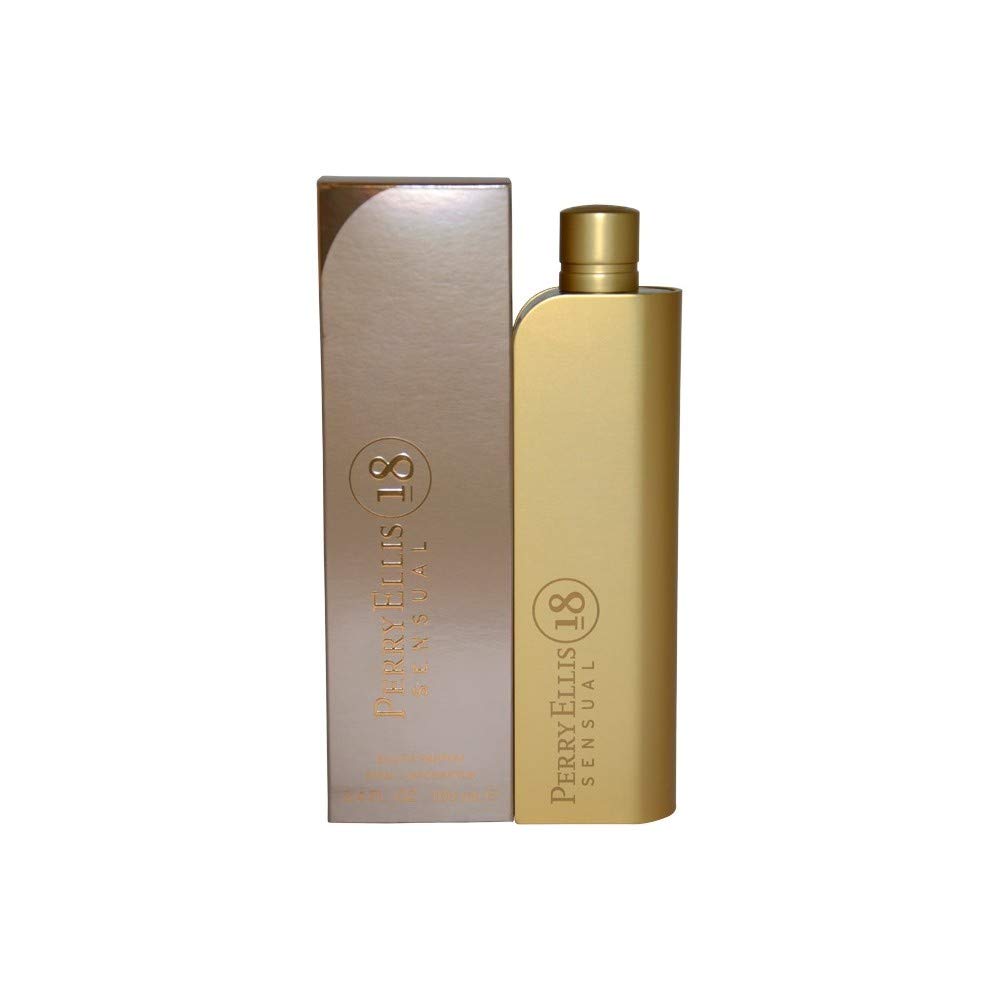 Perry Ellis 18 Sensual for Women Eau De Parfume Spray 3.4 Ounces, Clear