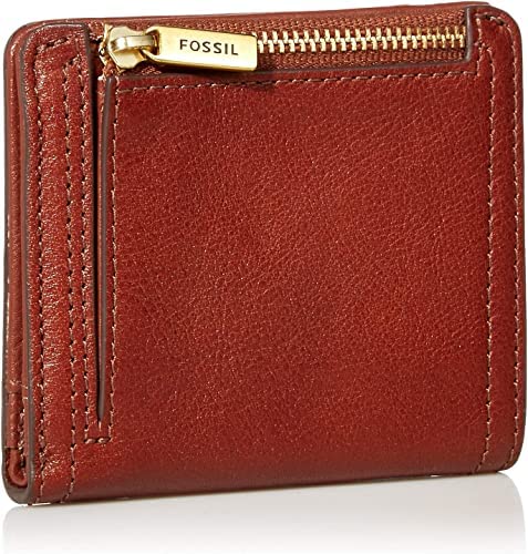 Fossil Women's Logan Leather Wallet RFID Blocking Small Bifold, Brown (Model: SL7829200)