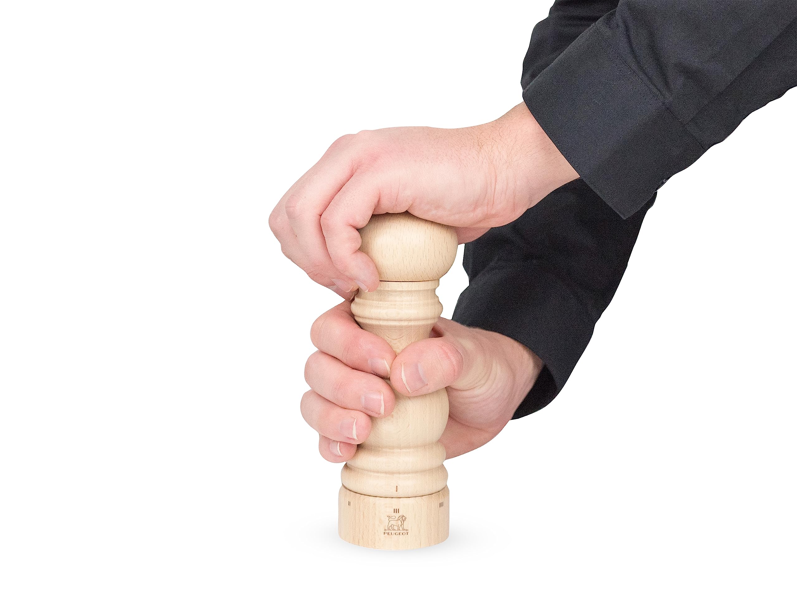 Peugeot - Paris u'Select Manual Pepper Mill - Adjustable Grinder - Beechwood, Natural