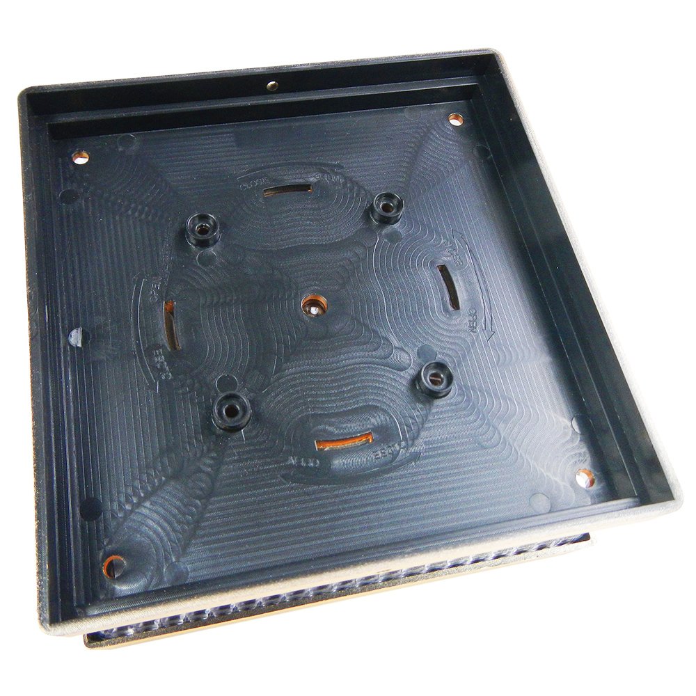 iGlow 4 Pack Vintage Bronze Garden 6 x 6 Solar SMD LED Post Deck Cap Square Fence Light Landscape PVC Vinyl Wood Bronze