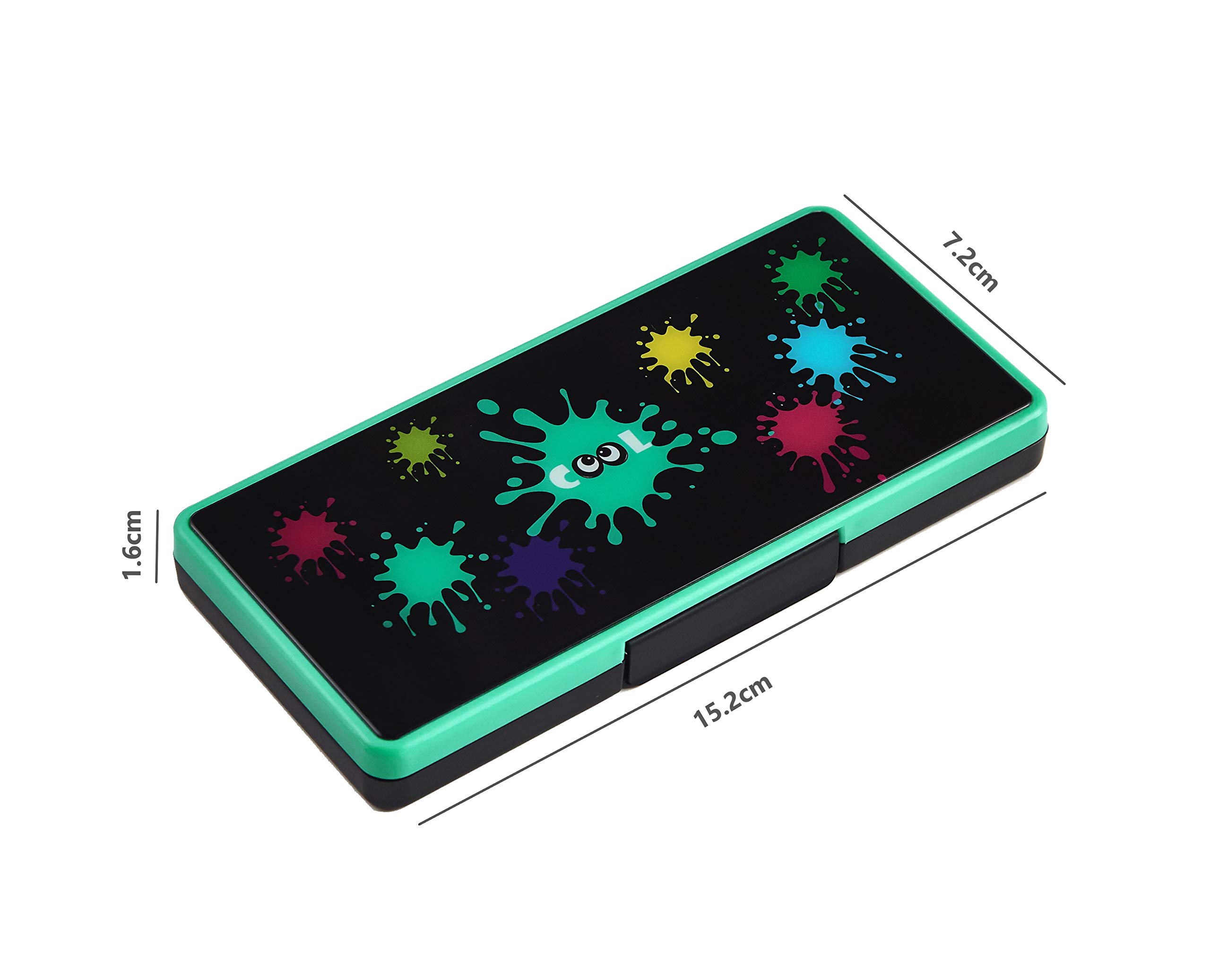 IINE Game Card Case for Nintendo Switch Game Card or Micro SD Cards, with 16 Game Card Slots, 2 Micro SD Card Slots Shockproof Water Resistant Card Holder Carrying Storage Box (Black)