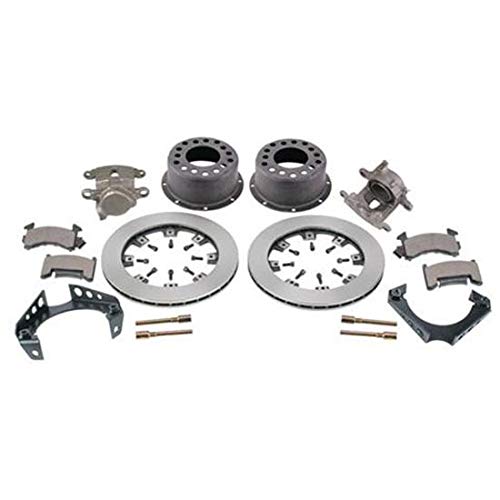Drum to Disc Brakes Conversion Kit, Weld-On Rear Disc Brake Conversion Kit, 1969-77 GM Caliper, 3 Inch Backspace, Rear Drum Brake Conversion Kit with Rear Brake Caliper