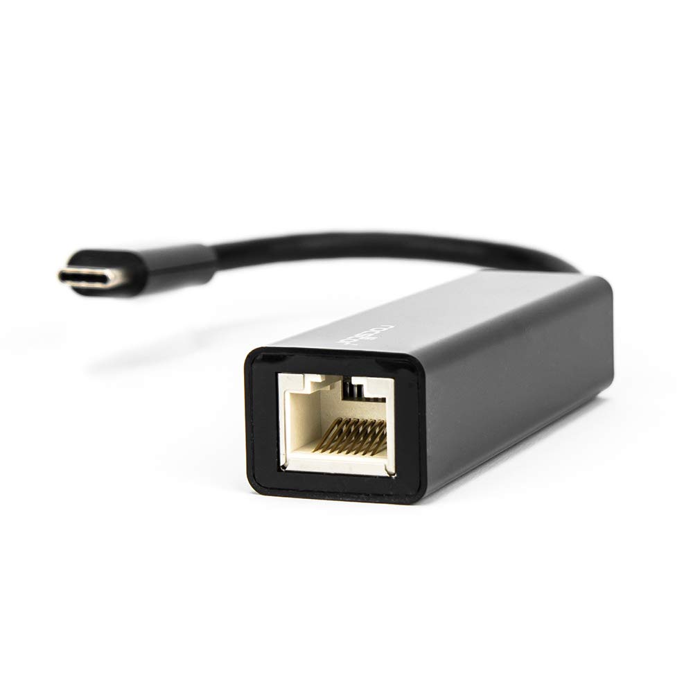 Rocstor Y10A174-B1 Premium USB-C to Gigabit Network Adapter - USB Type-C to Gigabit Ethernet 10/100/1000 Adapter – Compatible with Mac & PC – Plug & Play (No Drivers Needed) - USB 3.1, Black