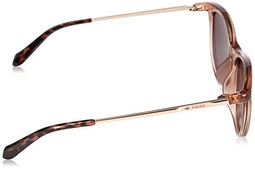 Fossil Women's Female Sunglasses Style FOS 3127/S Cat Eye, Brown/Polarized Brown Gradient, 54mm, 18mm