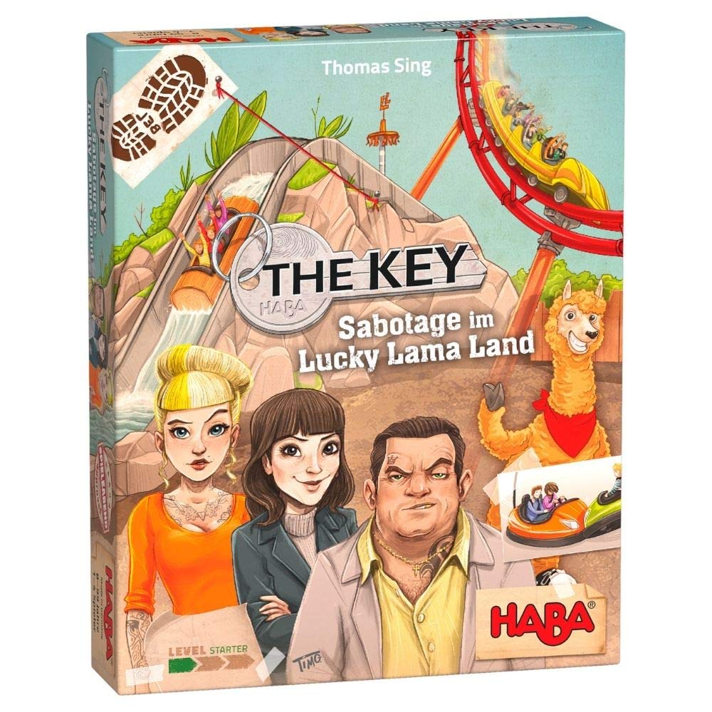 HABA The Key: Sabotage at Lucky Llama Land Simultaneous Deduction Game for Ages 8+