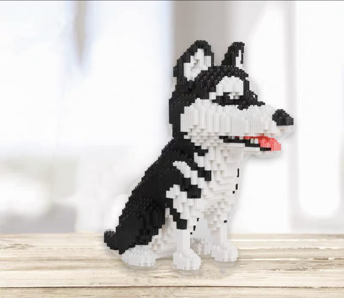 BDYDT Dog Husky Micro Building Blocks Set(2524PCS) Gift for Adults and Kids