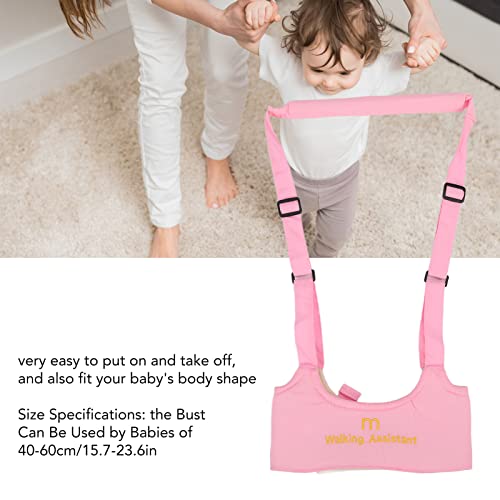 FILFEEL Baby Walker Baby Walking Harness Adjustable Handheld Kids Walker Helper Walking Learning Helper for Toddler 8-20 Months(Pink)