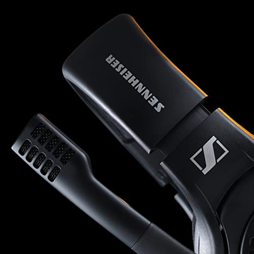 Massdrop x Sennheiser PC37X Gaming Headset — Noise-Cancelling Microphone with Over-Ear Open-Back Design, 10 ft Detachable Cable, and Velour Earpads,Black