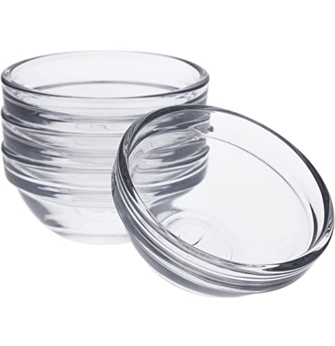 Greenbrier Mini Glass Pinch Prep Bowls Set of 4