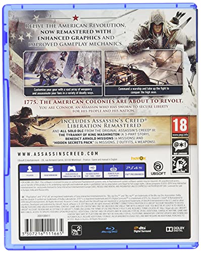 Assassin's Creed III Remastered & Liberation Remastered PS4