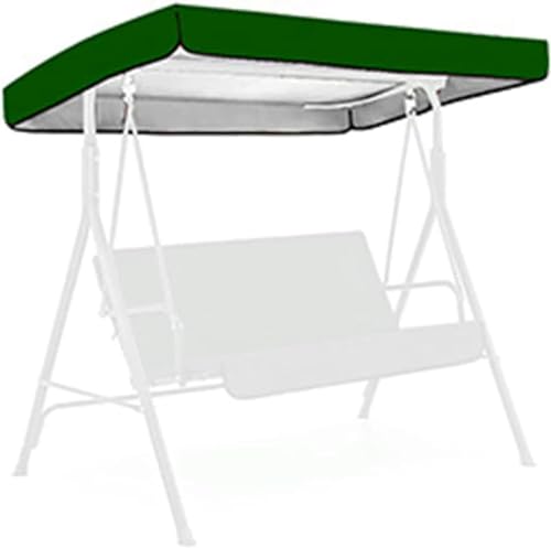 BTURYT Replacement Canopy for Swing Seat, Patio Hammock Top Cover, Replacement Canopy for Swing Seat Chair 2 Seater, Anti-UV Waterproof Cover for Garden