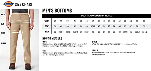 Dickies Men's Regular Fit Straight Carpenter Jean, Stonewashed Indigo Blue, 36 32