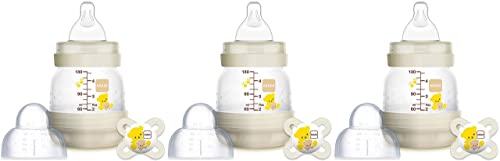 Newborn Easy Start Anti-Colic 4.5-Ounce Bottle with Pacifier Set, Teddy Bear, 0-2 Months, 3 Pack