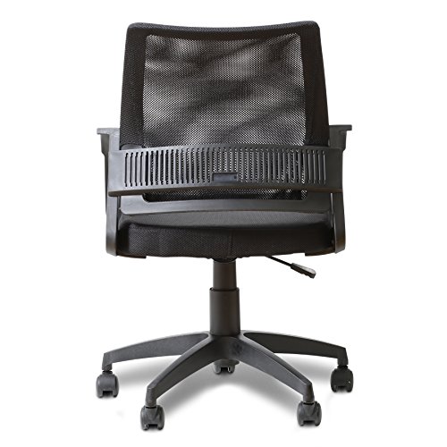 Leick Black Mesh Back Office Chair