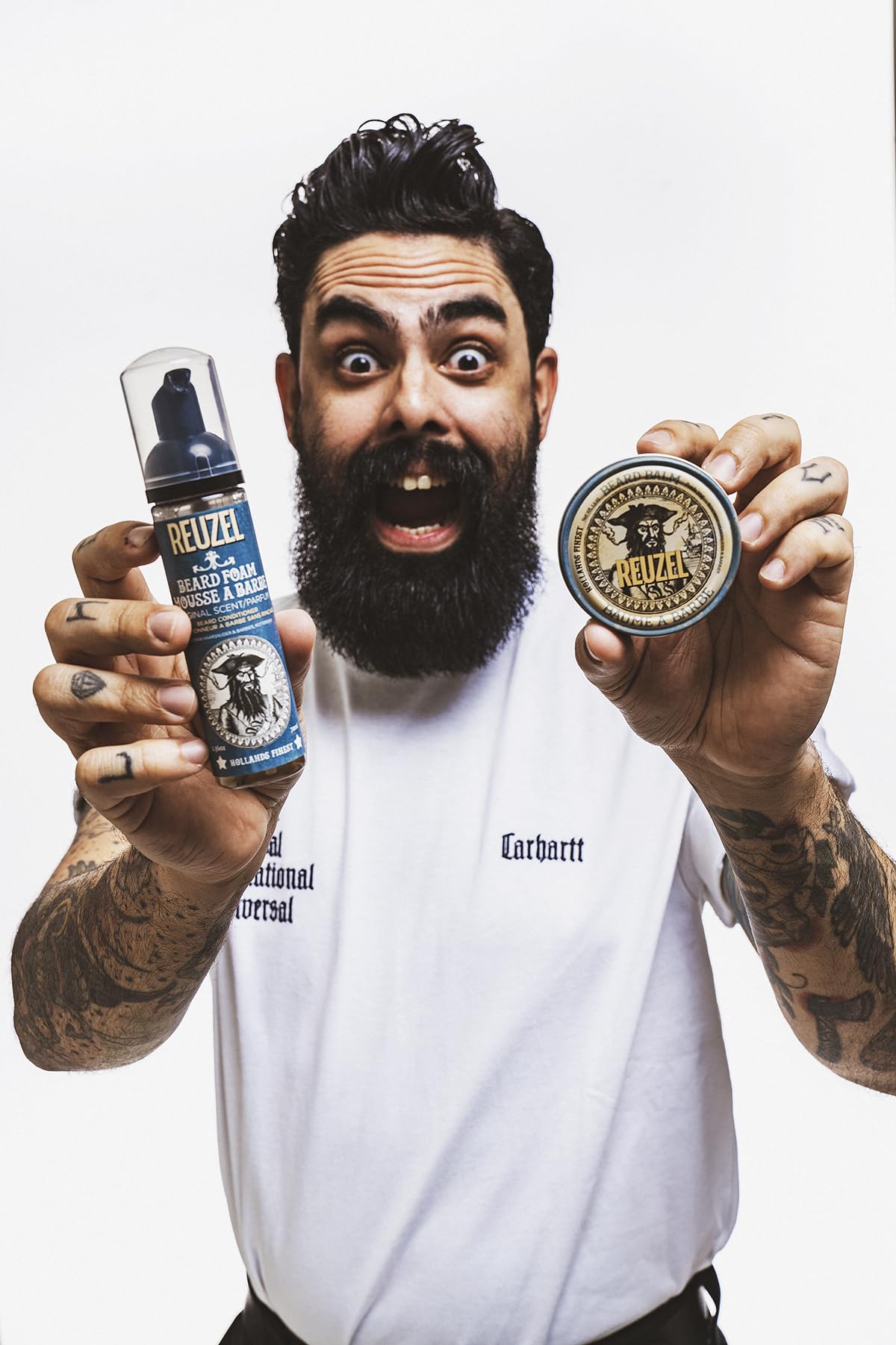 Reuzel Beard Balm, Deep Wood Scented, 1.3 oz