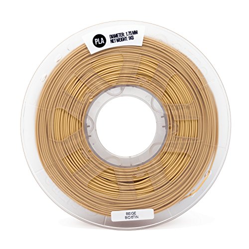 Gizmo Dorks 1.75 mm PLA Filament, 1 kg for 3D Printers, Natural Beige
