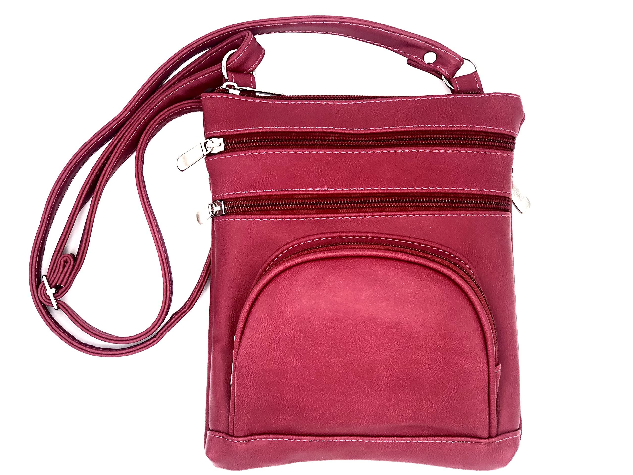 Goson Leather Hand Crafted Leather Small Crossbody Purse Handbag for Women