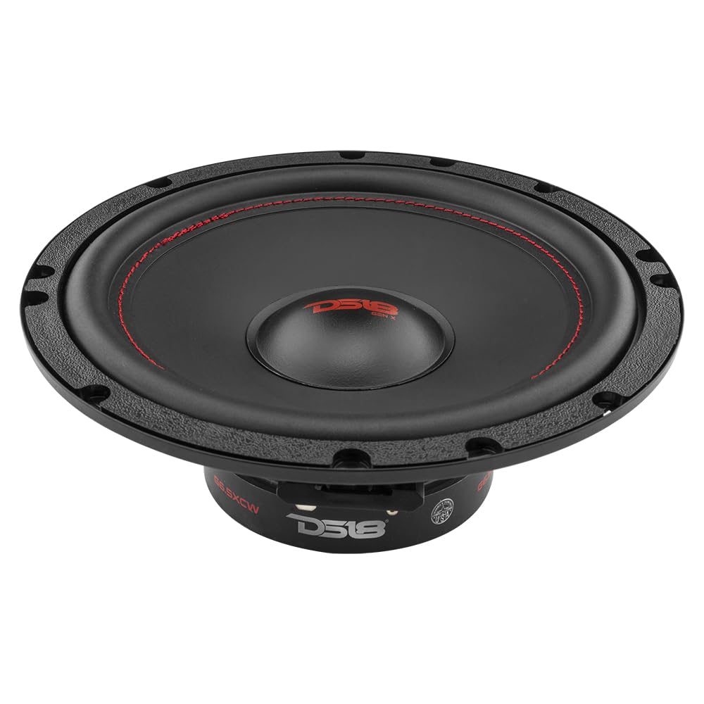 DS18 GEN-X6.5C Component Set - 6.5", 2-Way, 150W Max, 50W RMS, Black Paper Cone, Tetorn Dome Tweeters, 4 Ohms - Clarity Unparalled by Other Speakers in Their Class (2 Speakers)