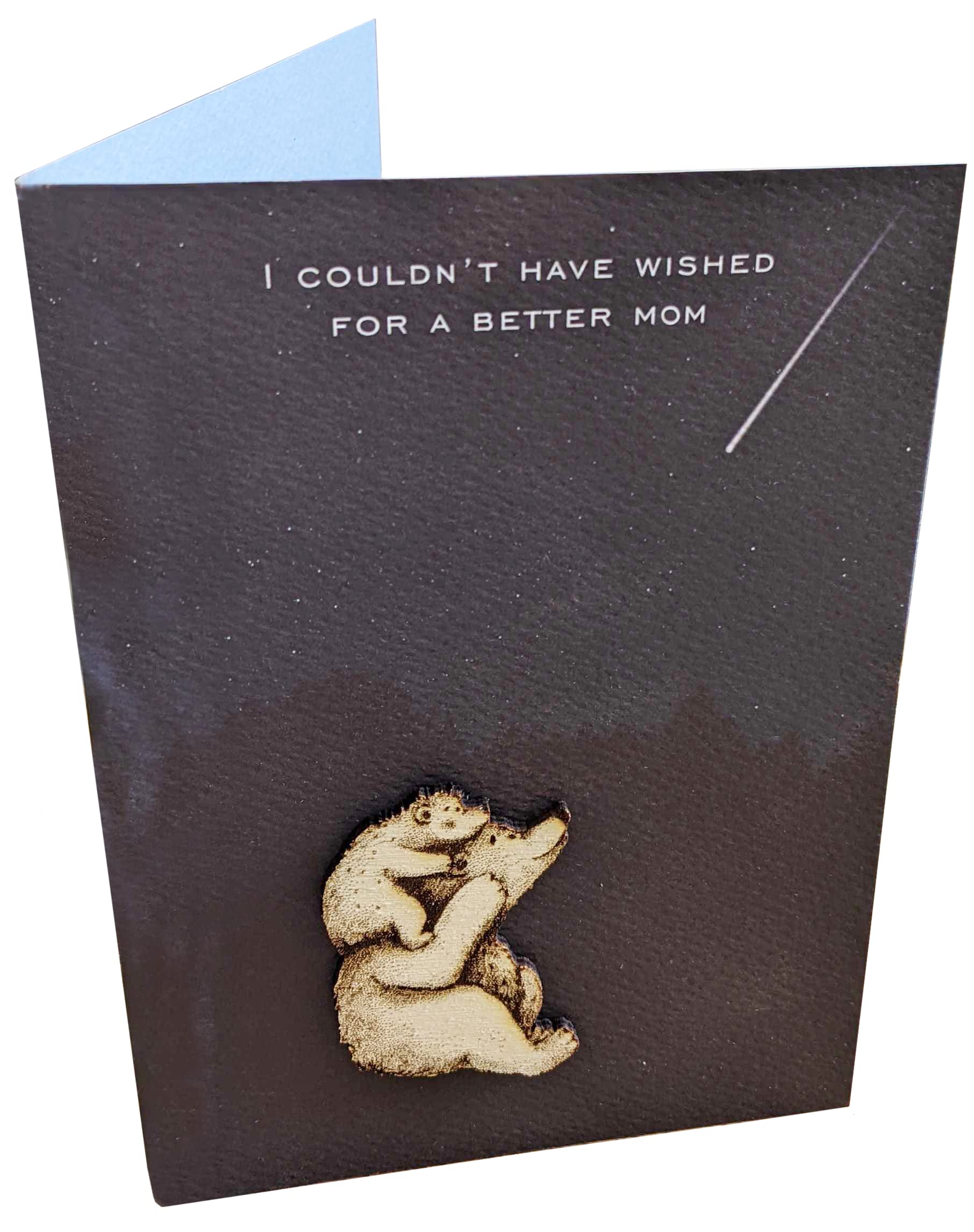 Woodland Mail Special Mothers Day Card or Mom Birthday Card with Wooden Bears