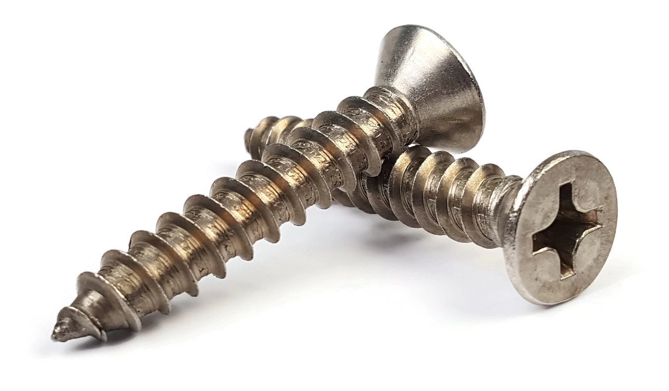 Phillips Flat Head Sheet Metal Screws 18-8 Stainless Steel - #8 x 3/4" Qty-1,000