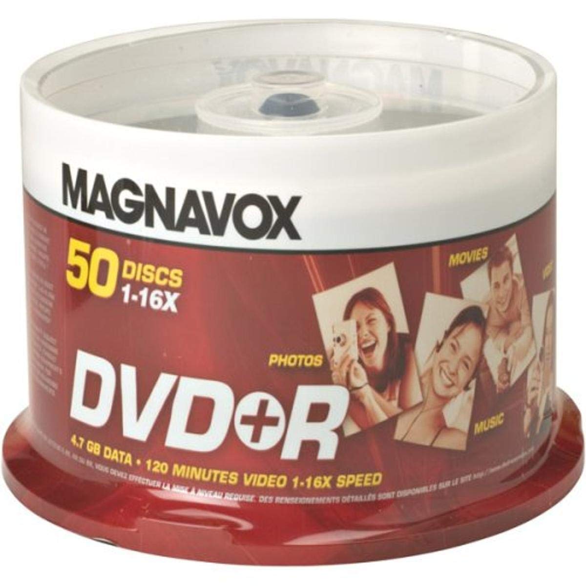 Magnavox DVD+R 16x 50 pack Spindle